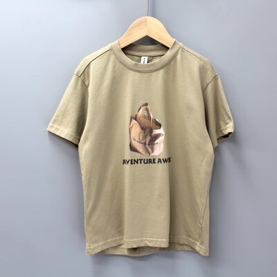 KG吾TU家110-150夏品牌童装折扣/大童薄款棉短袖T恤衫75103卡