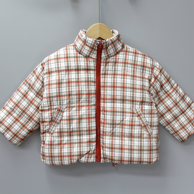 D-觅tu酱80冬 品牌童装折扣撤柜/儿童羽绒服中厚外套21801桔