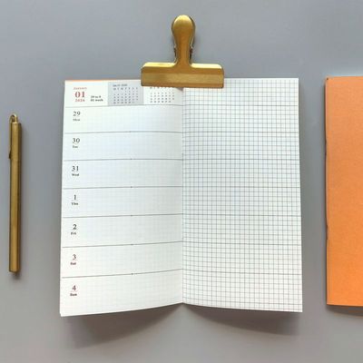 2026彩色周记TN手帐内芯日程时间管理周计划旅行笔记本内页全年本