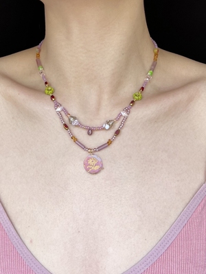 lyumin捷克珠女原创手工项链