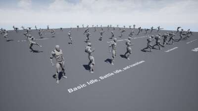 UE4 虚幻4资源 打拳动作 Stylish Action Combat Animation Pack