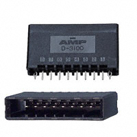 TE Connectivity　矩形连接器  针座　公插针　3POS　1-178136-3