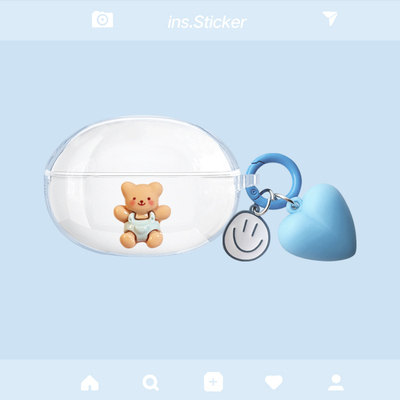 适用于Edifier漫步者lolliclip AI耳机保护套lollipro se耳夹式耳机壳透明原子豆atomevo卡通atomanc软壳套