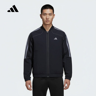 adidas阿迪达斯外套男2026春季棒球领运动梭织夹克KV5947 KV5948