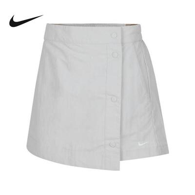 Nike耐克裙裤女2025夏季新款运动休闲刺绣排扣透气短裤HM6980-034