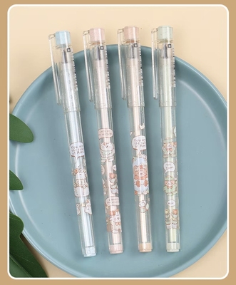 晨光A9215宝琳娜魔法郁金香中性笔黑色0.5mm速干水笔全针管签字笔