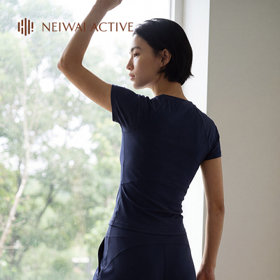 NEIWAI ACTIVE罗纹慕斯修身训练运动短袖T恤吸湿速干NA262SD3301