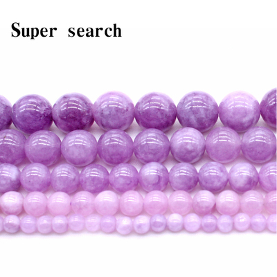 紫色天然石紫色手链耳坠水晶珠子