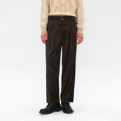 UNICAHOMME千鸟格腰带长裤