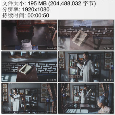 包拯辞官回家孝顺双亲不贪功名利视频禄 孝亲美德 实拍视频素材