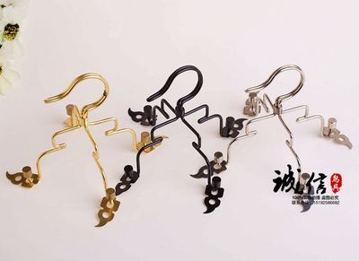 红子靛颏鸟笼铜顶盖板四爪钩子铁黄铜盘鸟笼太保钩四喜顶盖