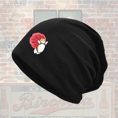 青少年秋冬加绒休闲百搭男包头帽