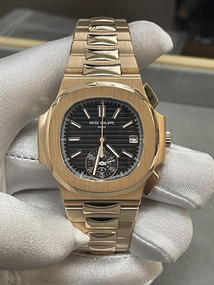 5980手表18k玫瑰金全金腕表