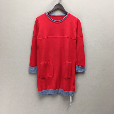 品牌折扣 长袖针织连衣裙潮款 G23-L6557