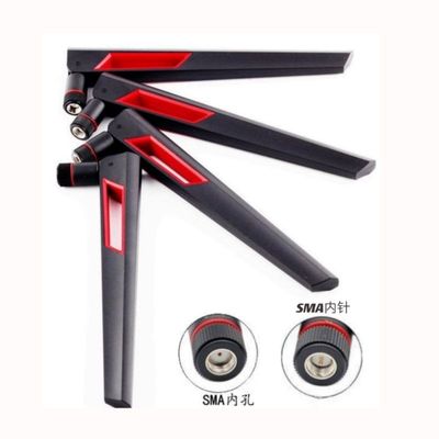 两支价双频天线2.4G/5.8G无线wifi网卡模块路由高增益10dbi穿墙