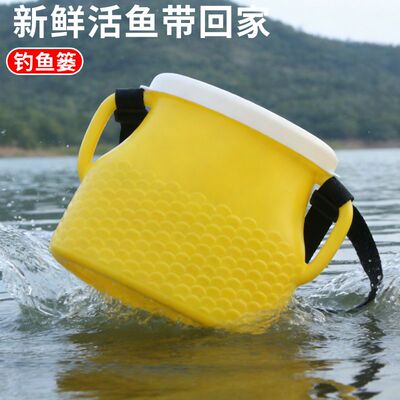 升级新型塑料鱼篓鱼护仿竹编装黄鳝甲活鲫鱼摸抓捕鱼海鲜网篓鱼桶
