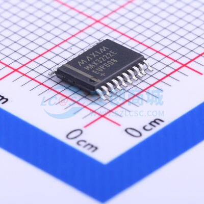 RS232芯片 MAX3222EEUP+ TSSOP-20 MAXIM(美信) 电子元件原装正品
