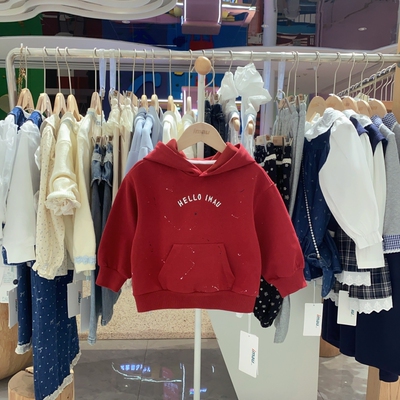 春季秋季imau奕玛正品男小童装儿童运动服卡通连帽卫衣53SF232040