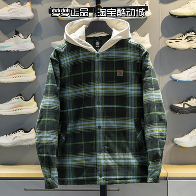 李宁男士2026新款户外时尚运动保暖棉服休闲连帽外套AFMW001-2