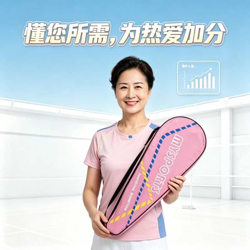 羽毛球包拍套绒布袋羽毛球拍袋子绒布单肩便携包羽毛球拍包2支装