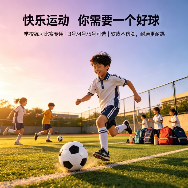 mysports足球儿童4号足球成人训练比赛用5号四号球小足球小学生