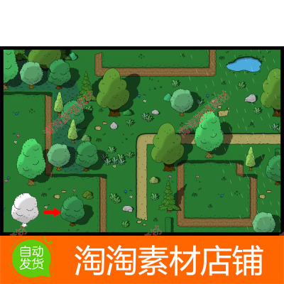 Unity 2D Top Down Forest World Tileset 1.5 关卡环境2d