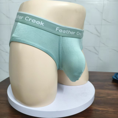 大前袋平脚凸兜莫代尔棉男士内裤