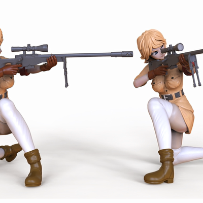 AF38 Seras Hellsing GK白模 手办 光固化3D打印  STL图纸