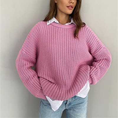 Sweater women Shirt Winter Jumper Knitwear Tops Clothes lady