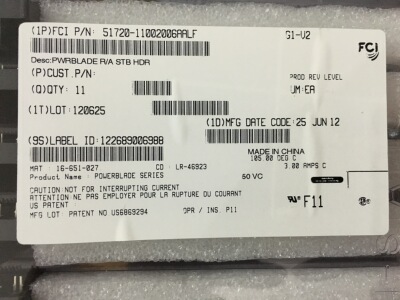 FCI 连接器 51720-11002006AALF 原装 公司现货