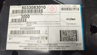 Molex连接器503308-3010 5033083010 30Pin 0.4mm 莫仕座子 现货