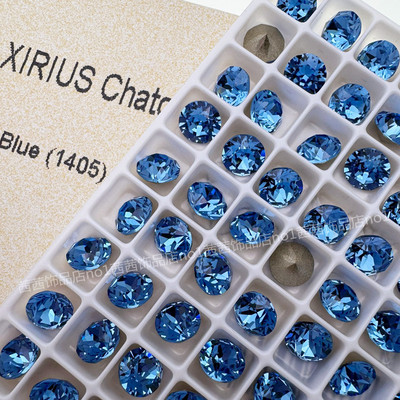 施家钻1088尖底钻1405古风蓝美甲