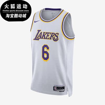 Nike/耐克正品/23赛季洛杉矶湖人队男子新款球衣DN2081-100