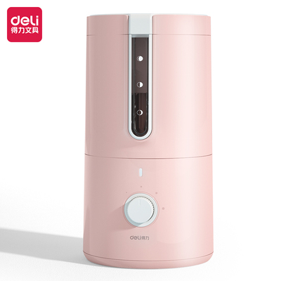 得力VA8全自动削笔机(粉色1个)5档中小学生美术素描 书写转卷笔刀