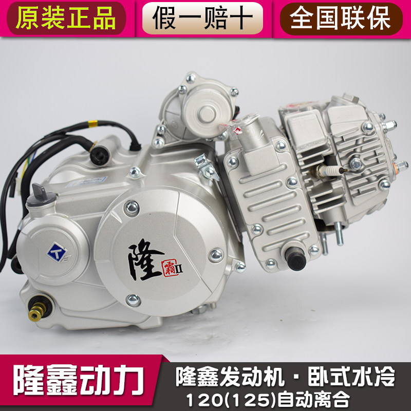 隆鑫动力摩托三轮助力车卧式120 125沸腾水冷发动机总成机头包邮