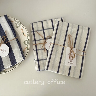 Cutlery | 经典百搭条纹格子厨房茶巾 全面桌布 隔热垫