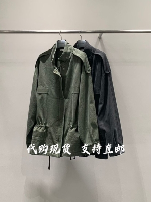 LOVE MOMEN韩国东大门2026秋冬女装新款纯色百搭立领长袖风衣外套