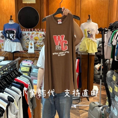 GARMENT韩国东大门代购2026春夏女装新款时尚字母无袖背心连衣裙