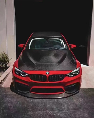 宝马3系碳纤维机盖中网后视镜壳