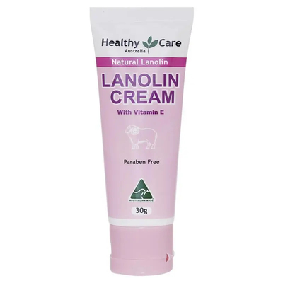 Healthy Care All Natural Lanolin Cream Tube 30g 绵羊油 澳洲