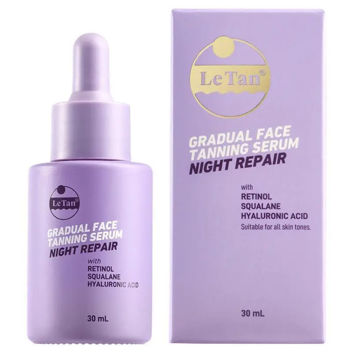 Le Tan Gradual Face Tanning Serum Night Repair 30ml
