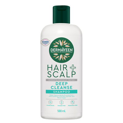 DermaVeen Hair + Scalp Deep Cleanse Shampoo 500mL 洗发水澳洲
