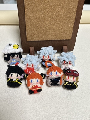 钩织成品 银魂钩织挂件银时钥匙扣包挂手工礼物 神乐钩织Gintama