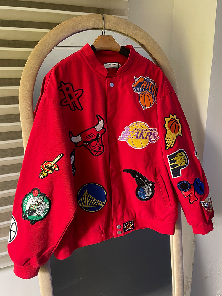 Nba Team Wang Hedi Jennie's Same Embroidered Baseball Uniform for Men ...