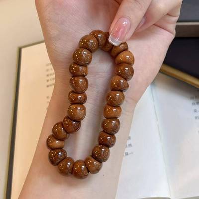 库克蒜瓣大肠12mm手串单圈文玩手持盘完佛珠念珠手链配饰品