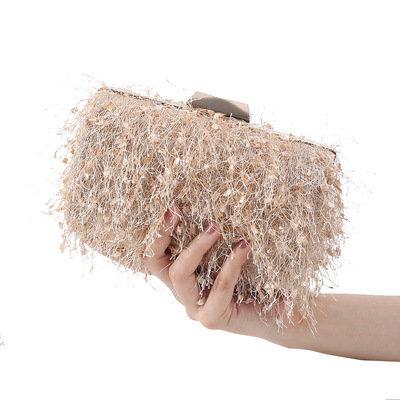 New Handbag Evening Bag Purse Women Clutch Tassel Party Bag