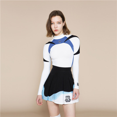 金属感融化迷你褶裙HUMANUNIFORM尤尼馥高尔夫女神同款短裙服装