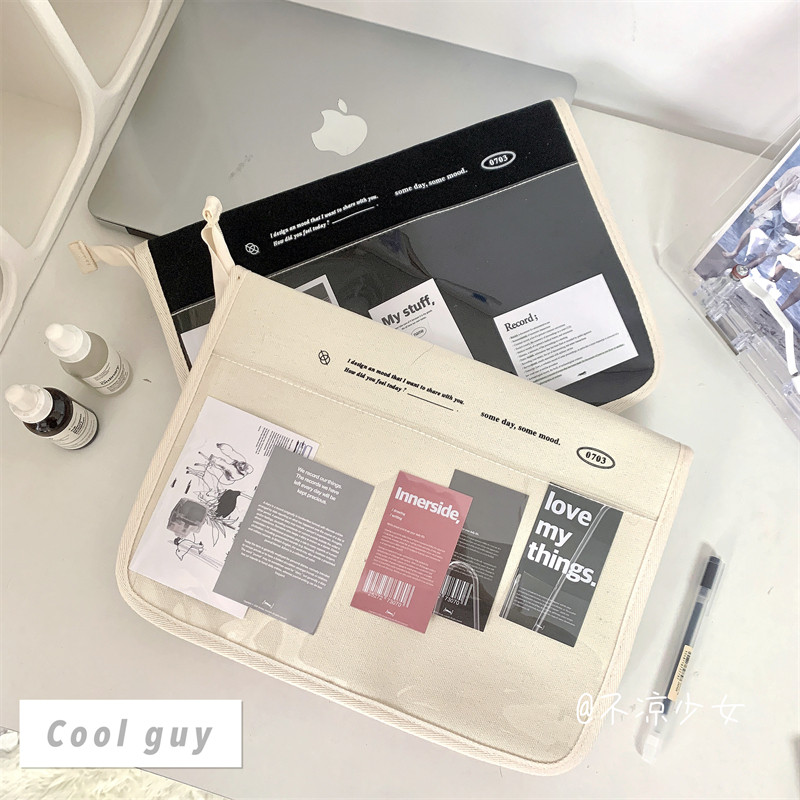 韩国ins风11/12.9寸iPad平板电脑内胆包手拿透明保护收纳包信封包_虎窝淘