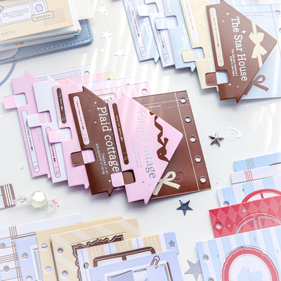 匿名心事分隔页M5活页替芯便签手帐活页本内芯彩色活页纸