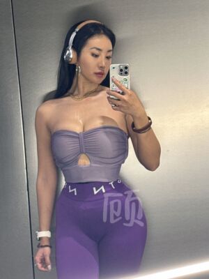 KIYA PEACH 顾NVGTN大logo无缝高腰SPORTS收腹提臀紧身健身长裤